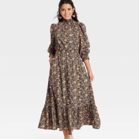 Universal Thread | Dresses | Nwtuniversal Threadballoon Sleeve Floral ...